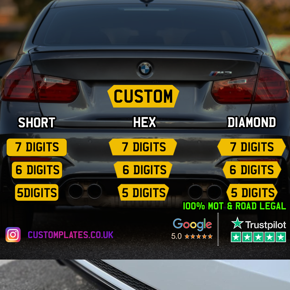 Custom Number Plates 24/7 | Free Next Day Delivery or Collection ...